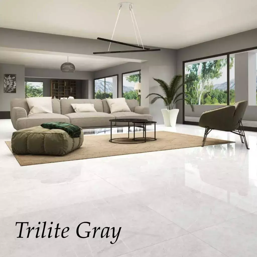 💎Trilite Grey 24x48 Stone Look Porcelain Tile 🏷 | The Flooring District
