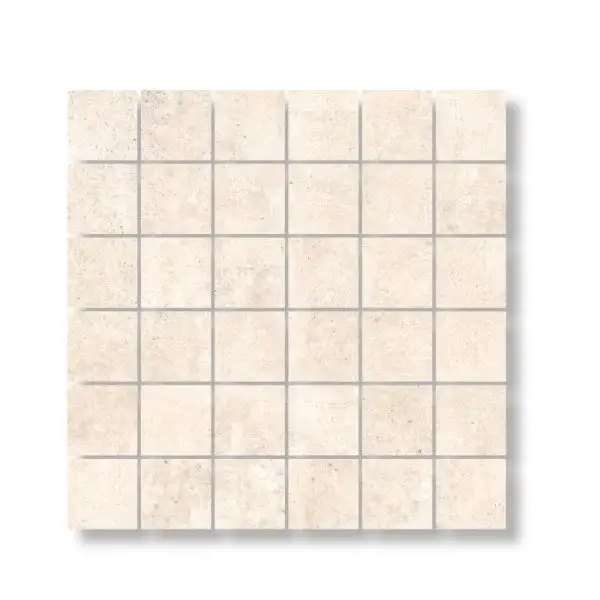 💎Mirava Beton Ivory Porcelain Glossy Mosaic Straight 2X2 🏷 | The ...