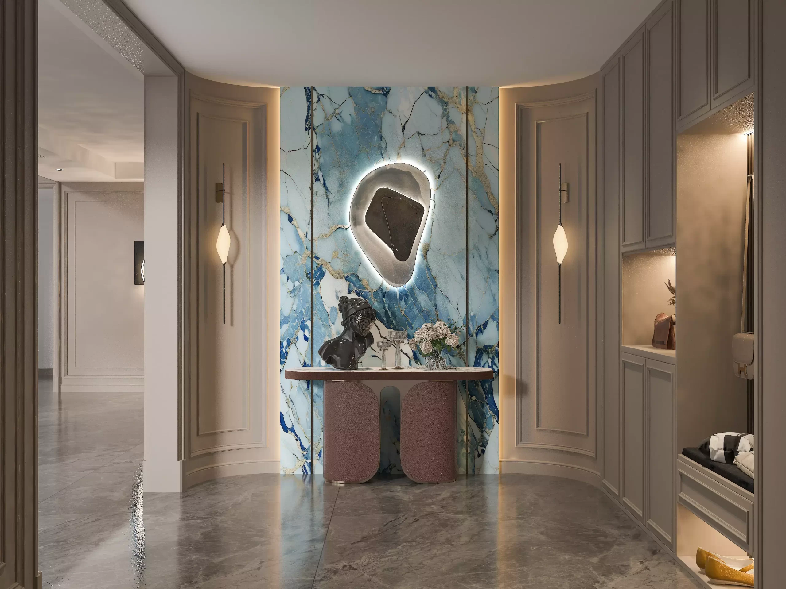 💎Zafiro Gold PVC Marble Look (Wall Panel) 🏷 | The Flooring District