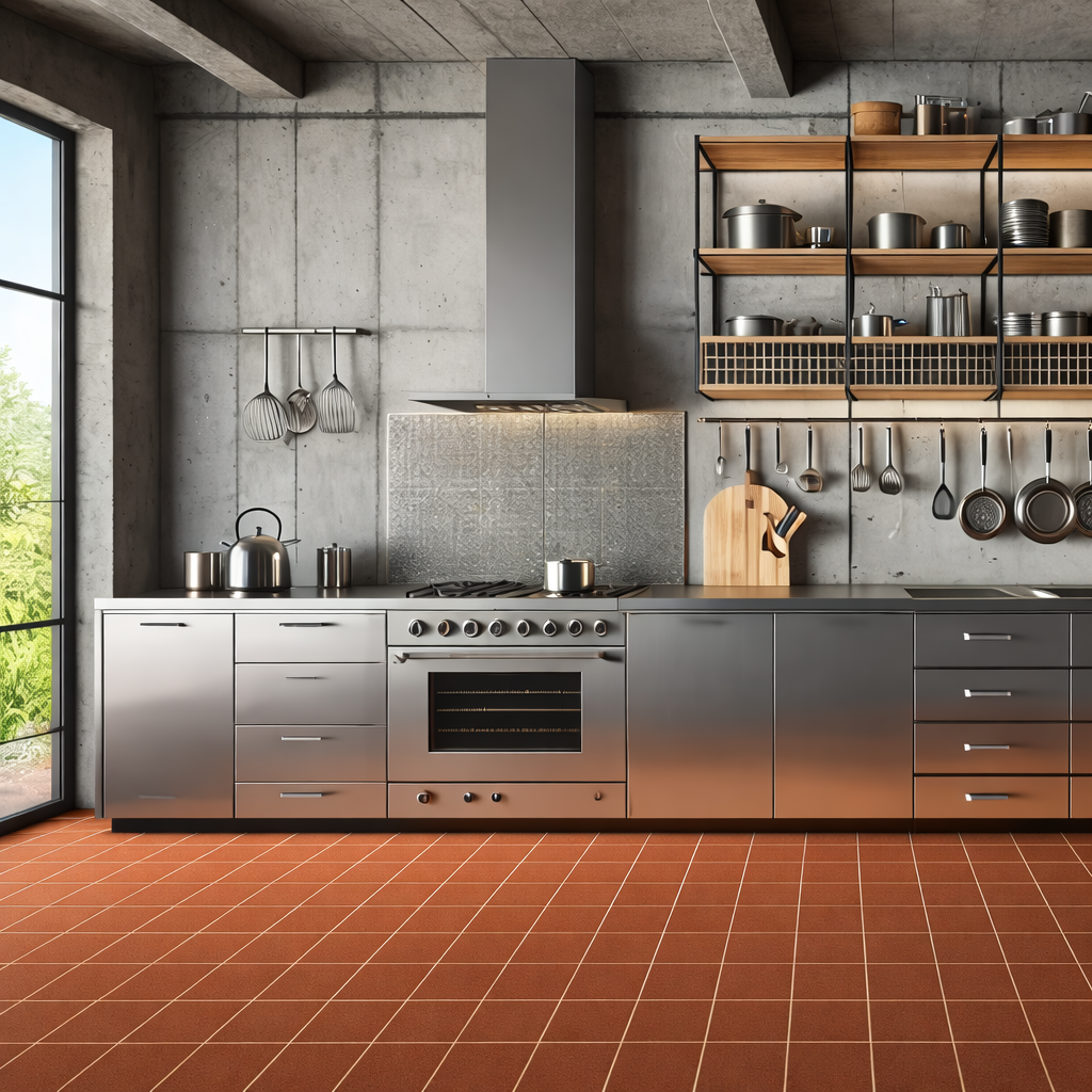 💎Abrasive Quarry Tile Flooring for Commercial Kitchens 🏷 | The Flooring ...